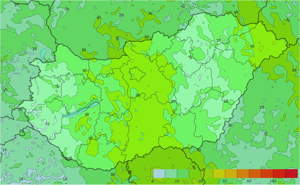 Térképeken mutatjuk, merre várhatók zivatarok a hidegfrontból, óráról ...